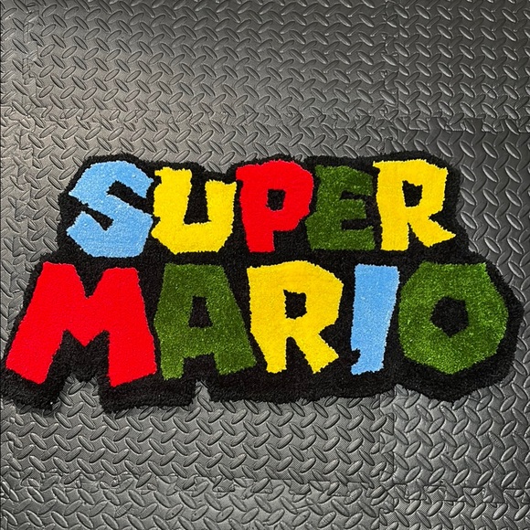 Art | Super Mario Handtufted Rug | Poshmark